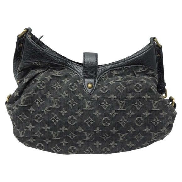 Louis Vuitton | Bags | Louis Vuitton Saw Monogram Crossbody Black Denim ...